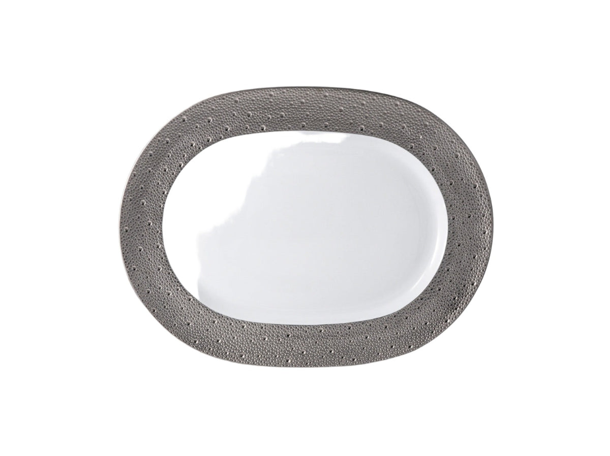 Bernardaud - Ecume Platine Oval Platter – Chiragan